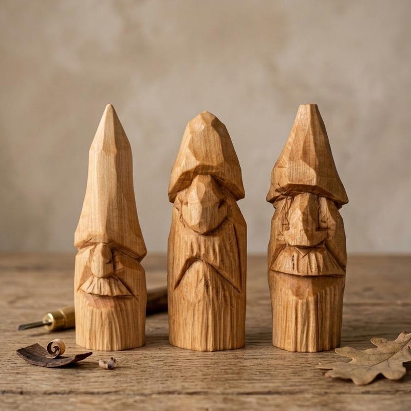 Wood Gnome Hand Carved - Etsy