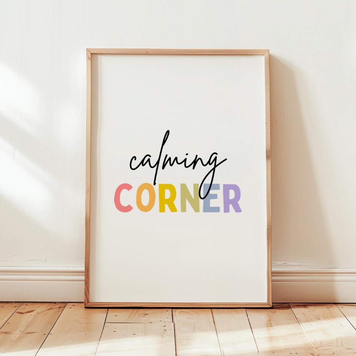 Calming Corner Sign | Educational Wall Art (digital Download) - Etsy