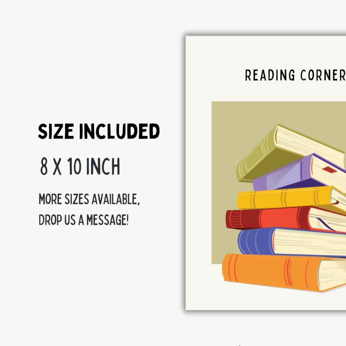 Reading Corner Poster Reading Corner Sign Let's Read Poster Playroom ...
