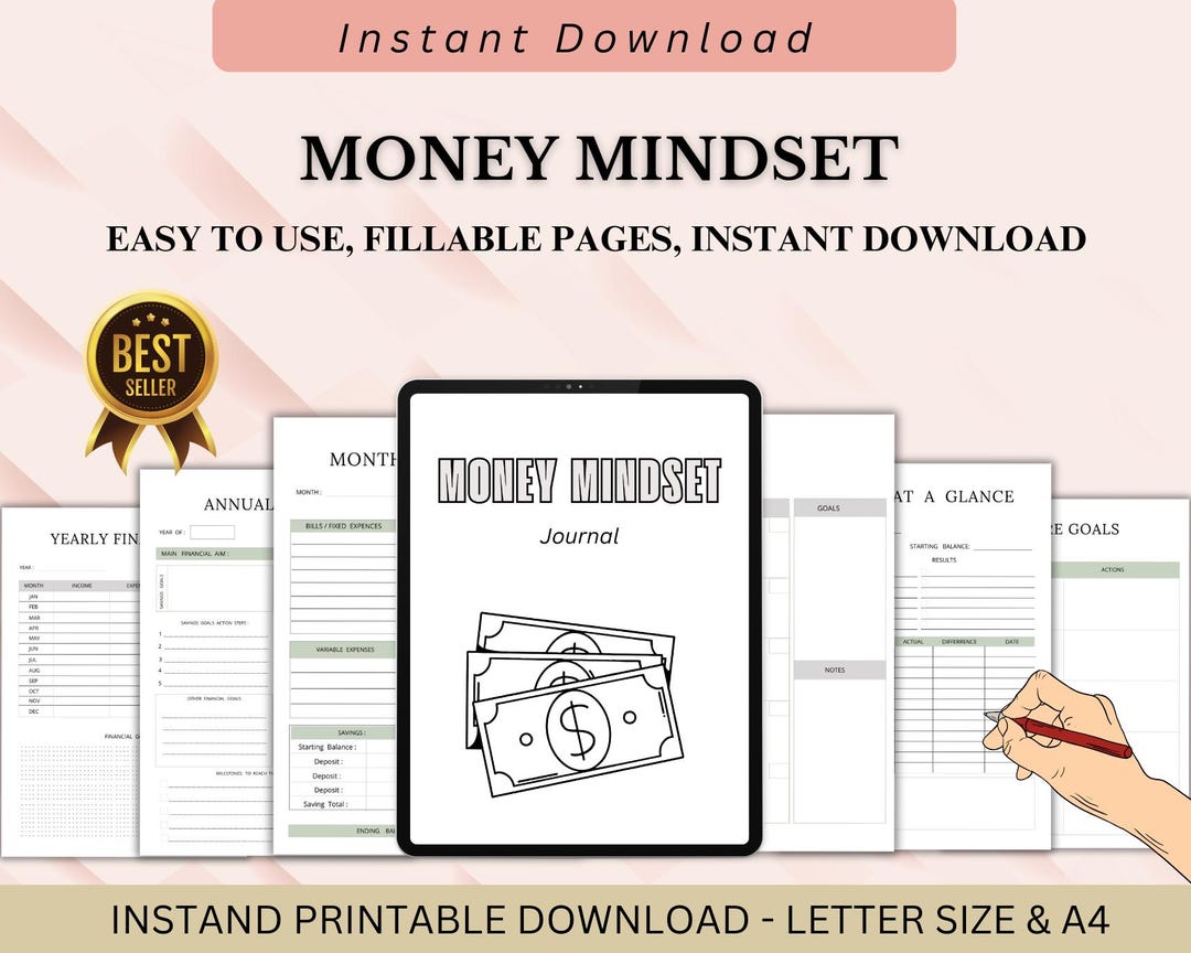 Money Mindset Journal | Digital Tracker | Mindset Tracker | Digital ...
