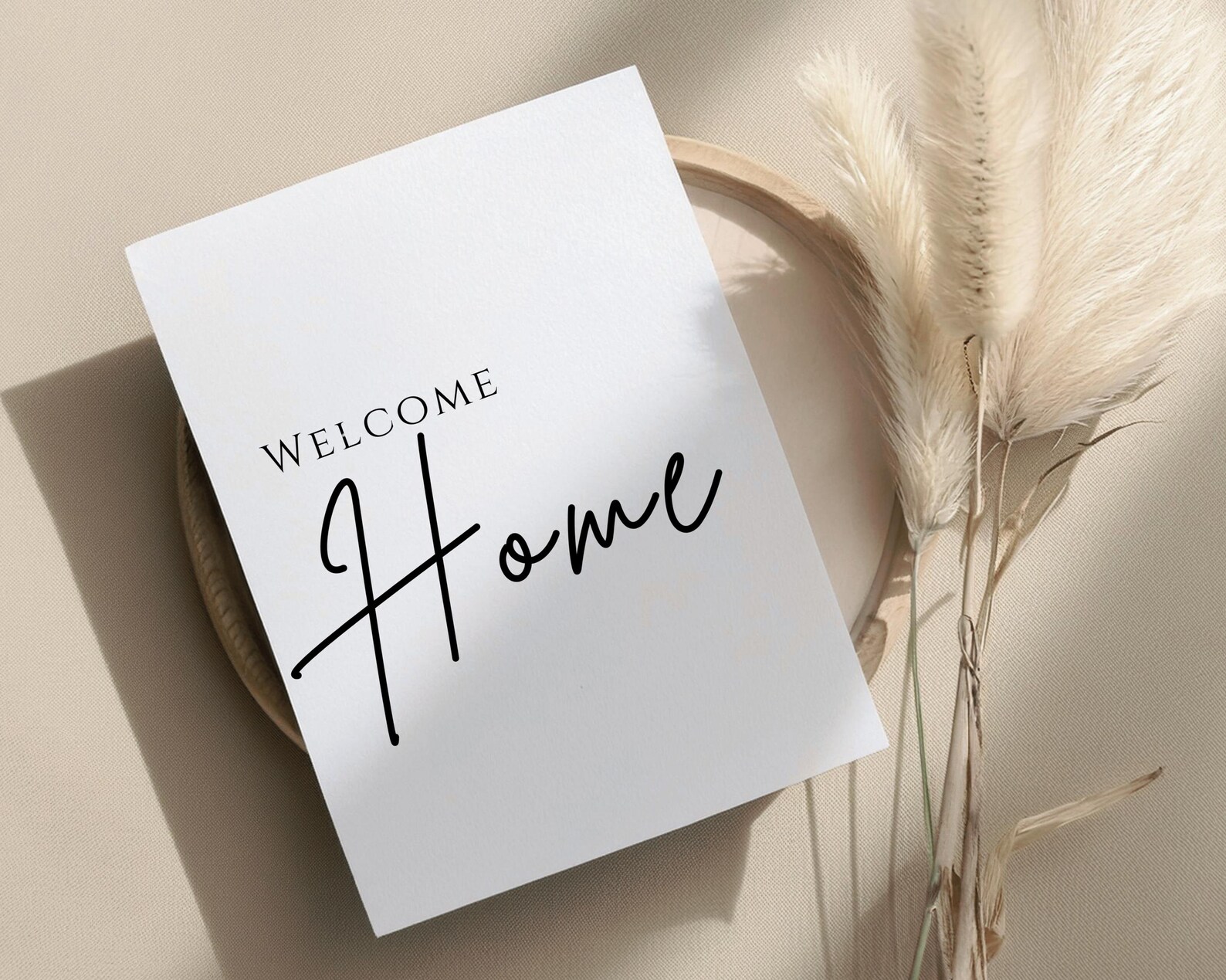 Welcome Home Wall Art , Inspiring Quotes,digital Wall Print, Minimalist ...