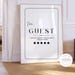 Dear Guest Wall Quote, Be My Guest Quotes, Minimalist Quote, Wall Art ...