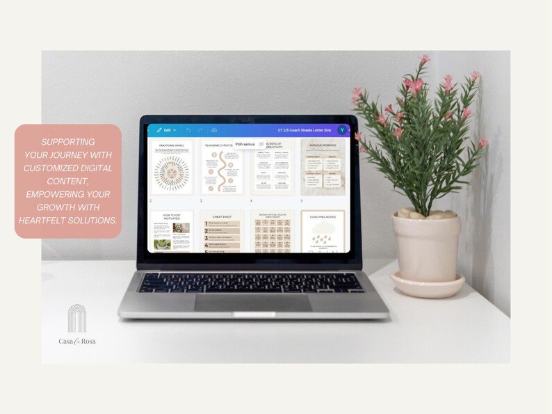 Emotions Wheel Coaching Template, Customizable Canva E-book for ...