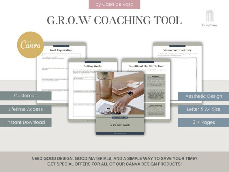 Grow Coaching Tool A Complete Digital Coaching Template for Personal ...