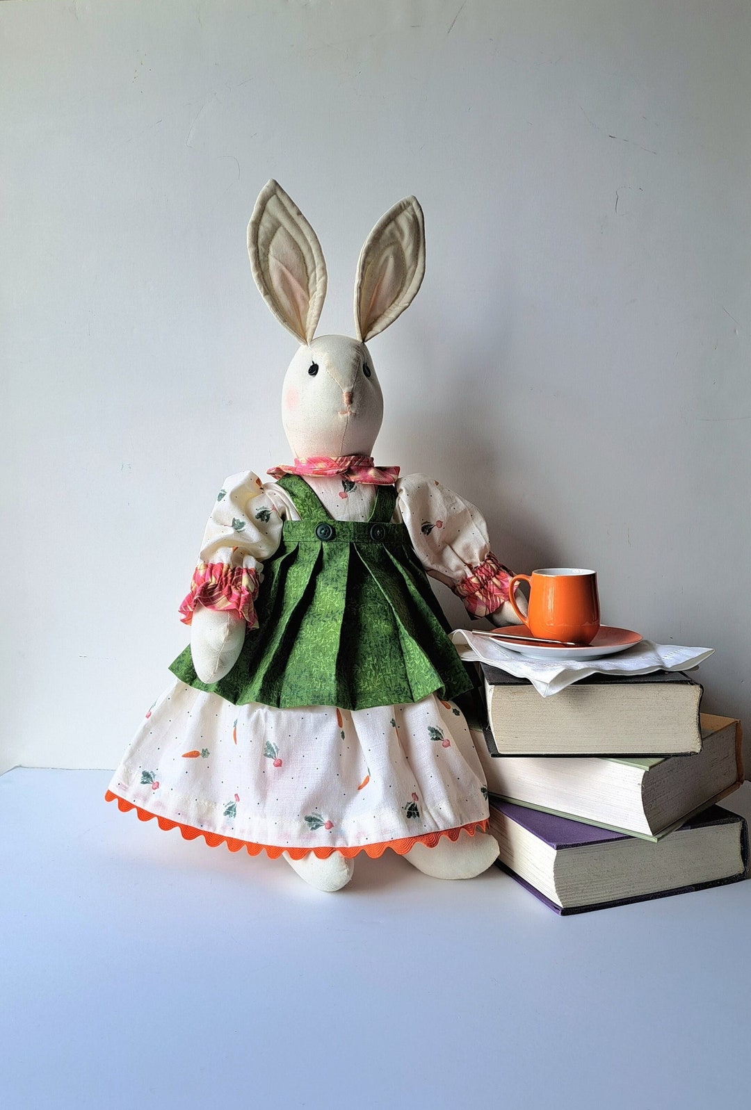 Babette Bunny Rabbit Doll Spring Decor ALL Handmade Free Shipping - Etsy