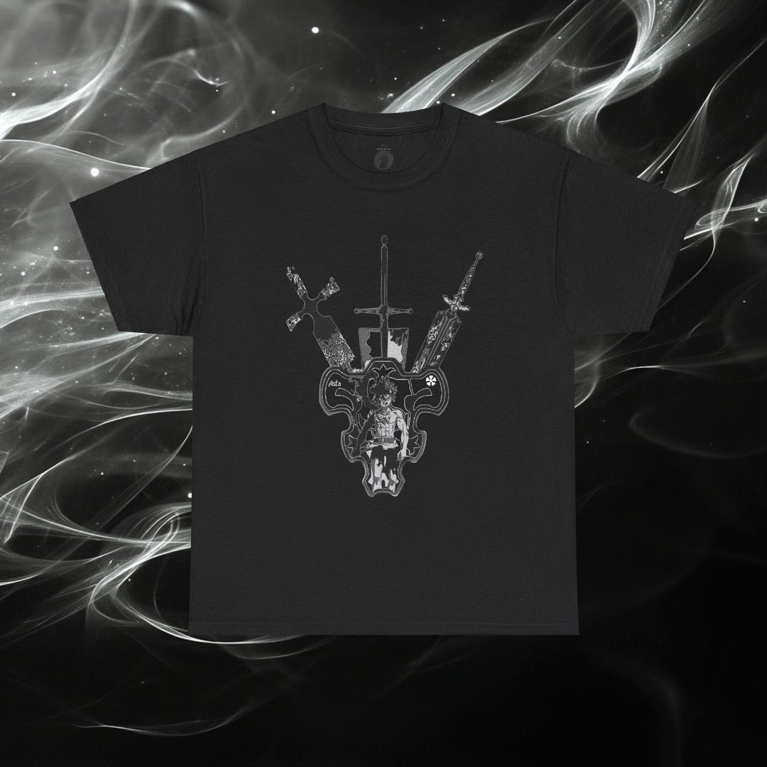 Black Clover Asta Inspired Design Unisex Heavy Cotton Tee, Anime ...