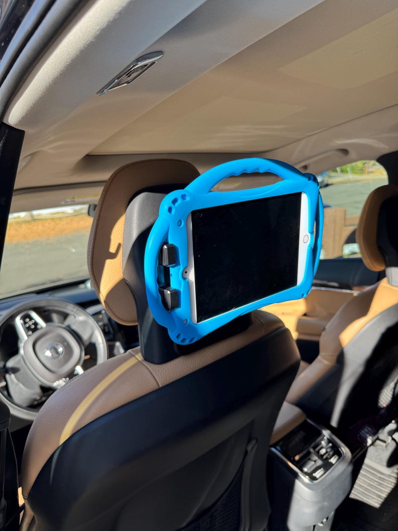 Volvo Headrest Tablet Holder - Custom Embossed - Etsy