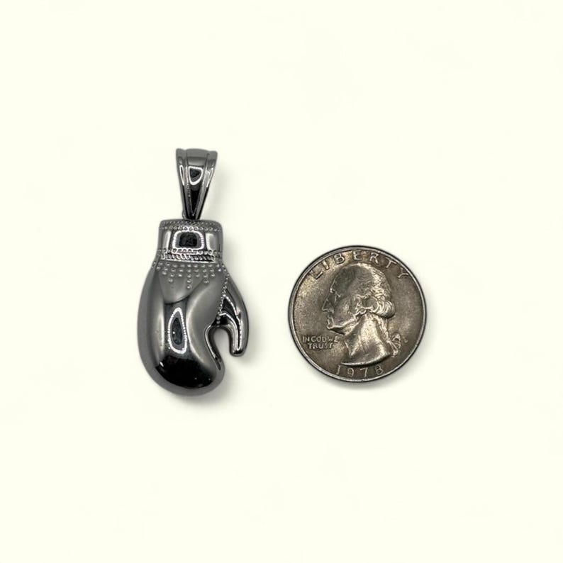 925 Sterling Silver Boxing Glove Pendant | 3D Sports Lover Jewelry ...