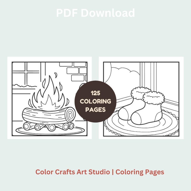 Cozy Winter Bold Easy Coloring Book - Etsy