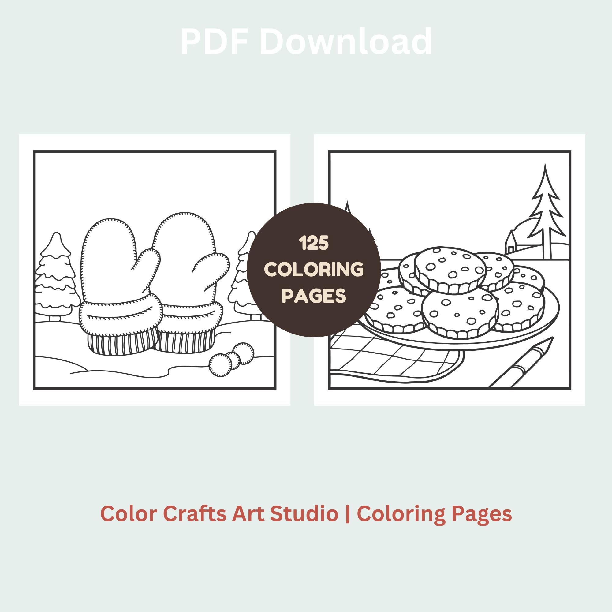 Cozy Winter Bold Easy Coloring Book - Etsy UK