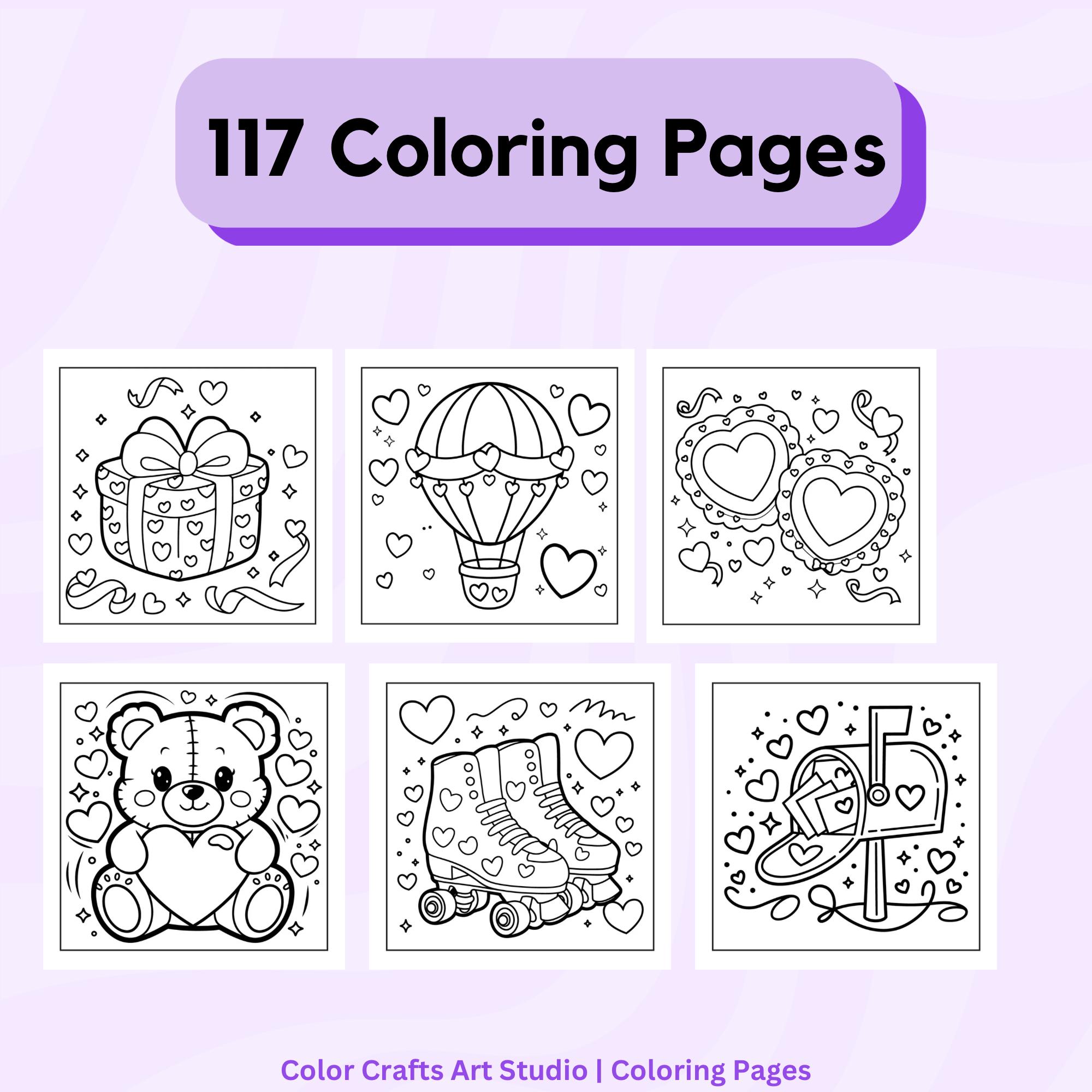 Bold and Easy Sweet Girl Coloring Pages, Bold and Easy Coloring - Etsy