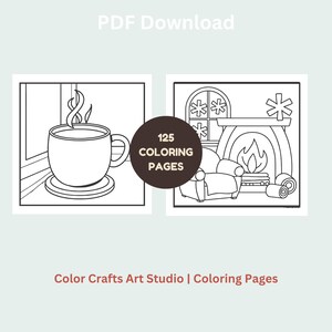 Cozy Winter Bold Easy Coloring Book - Etsy