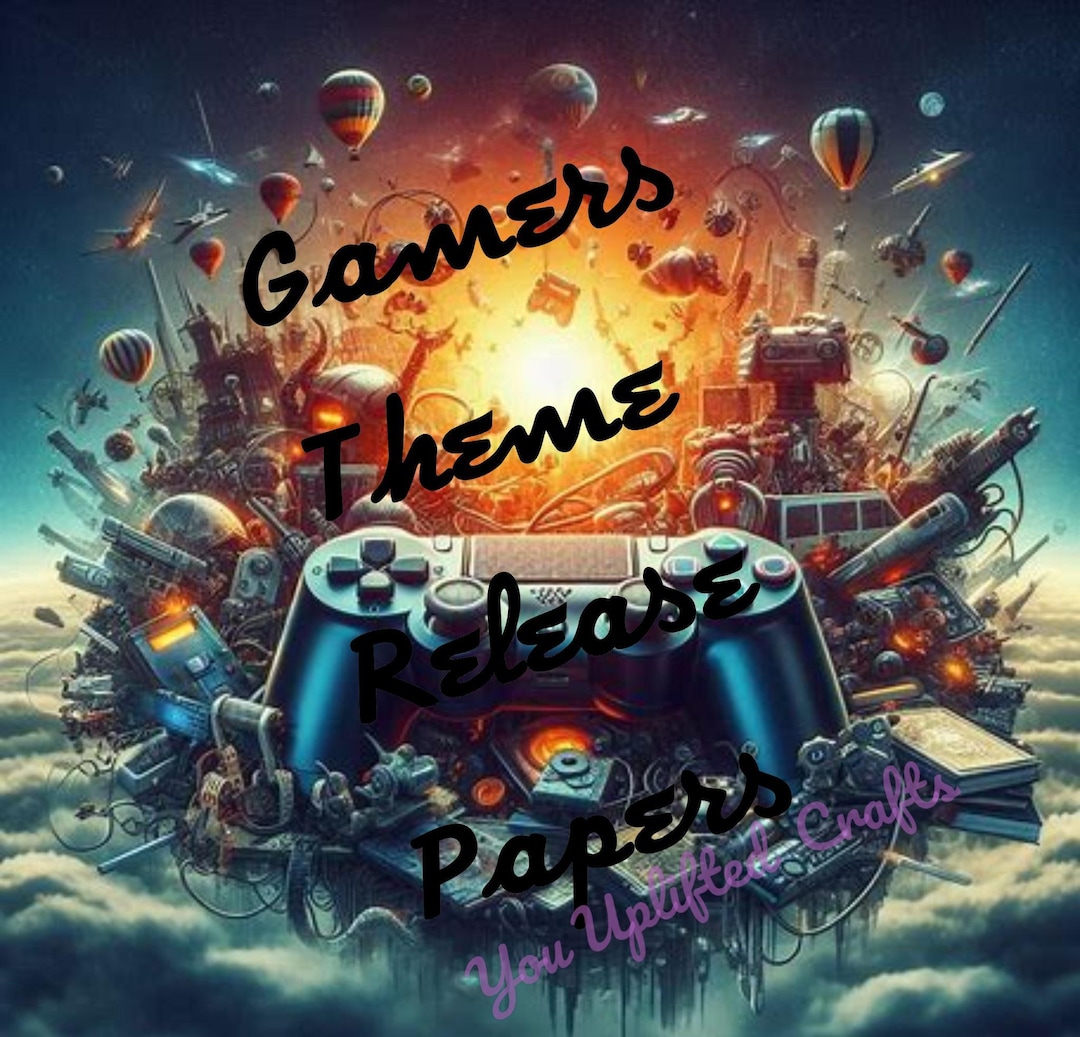 Gamer Theme Release Papers - Etsy