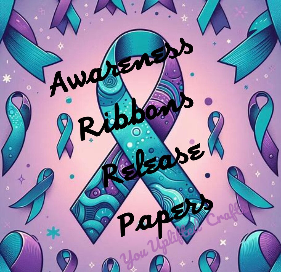 Awareness Ribbon Release Papers - Etsy