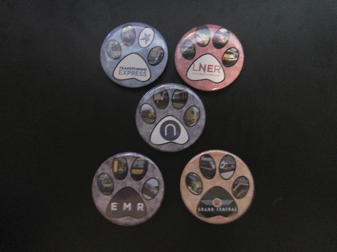 Furry Rail Badges - Etsy