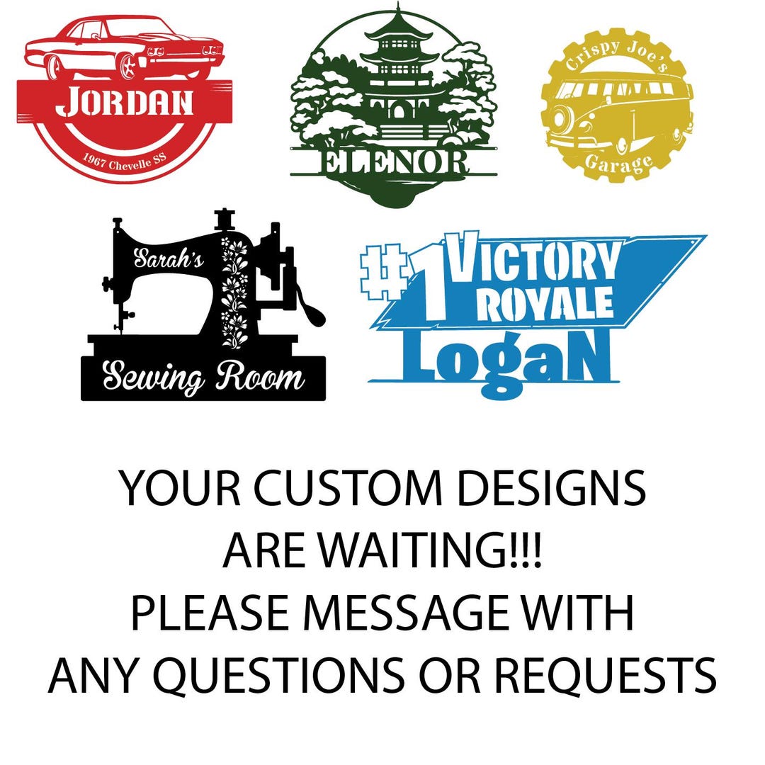 Custom SVG DXF for Laser CNC Metal Signs - Etsy UK