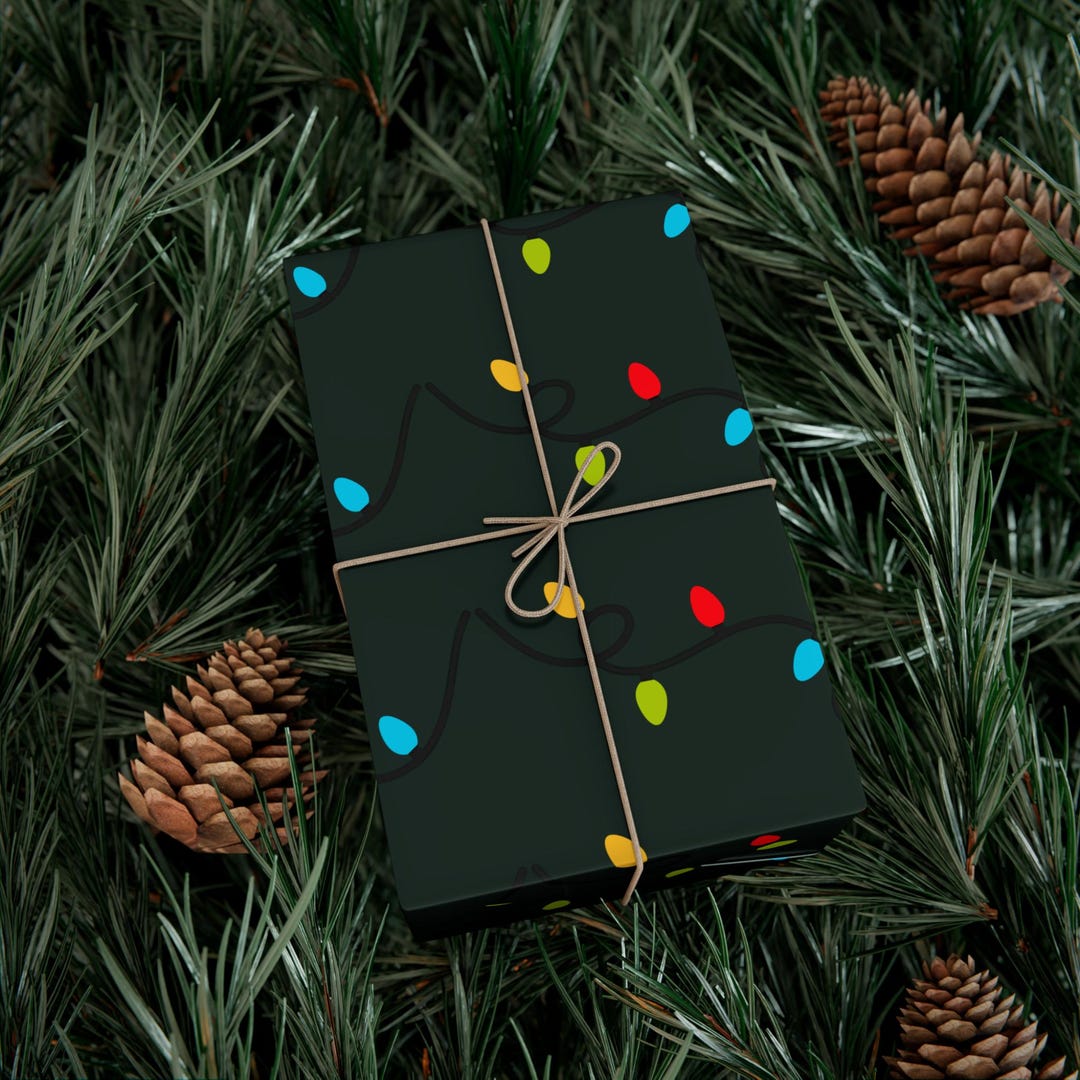 Christmas Gift Wrap String Lights - Etsy