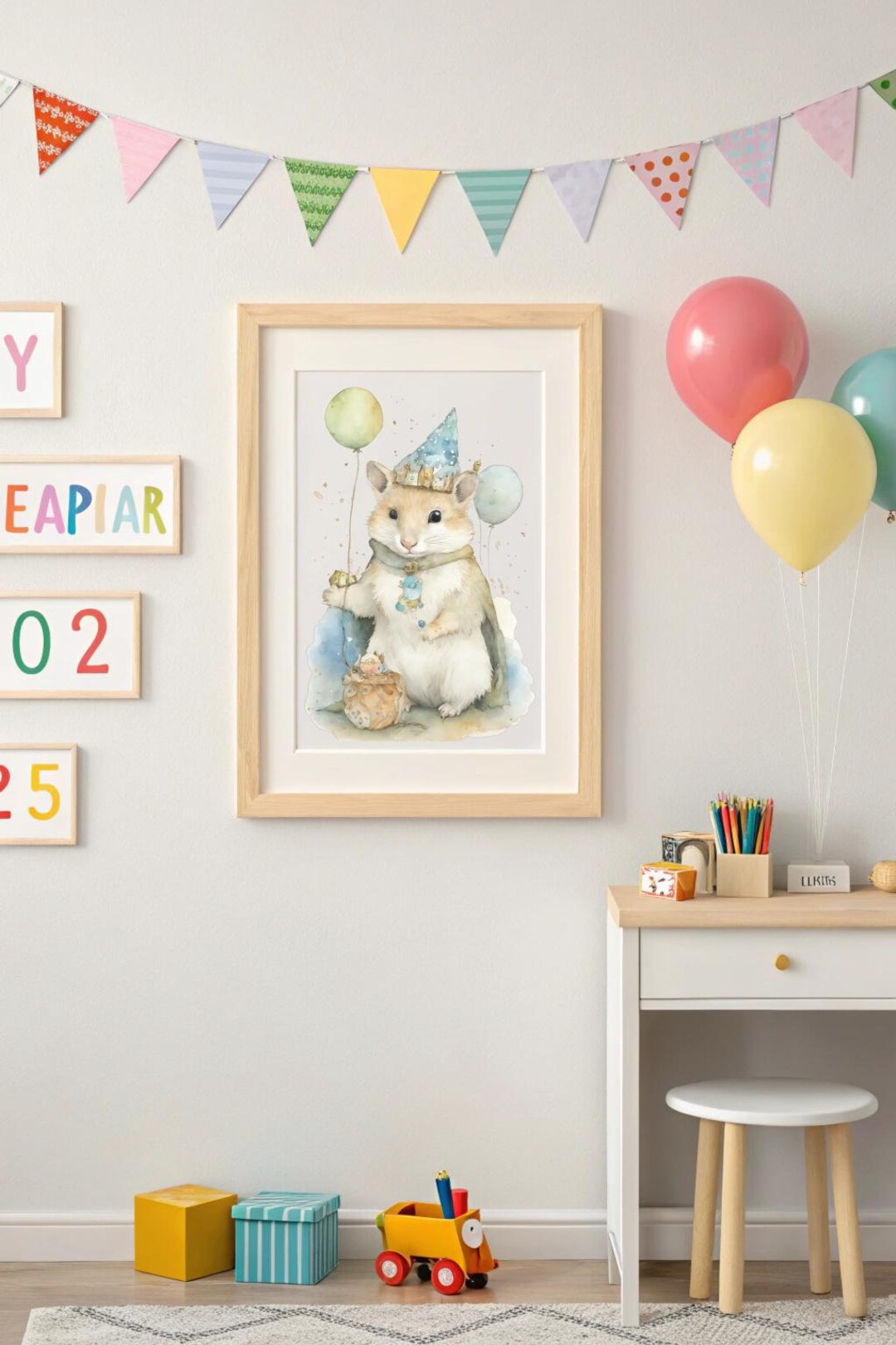 Magical Luck Elf Digital Art Cute Home Decor Printable Gift Whimsical ...