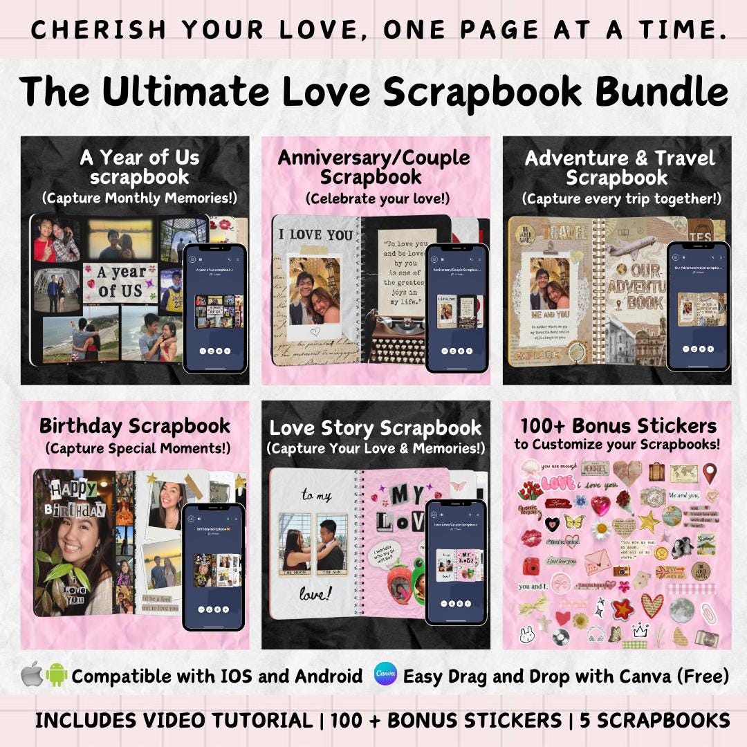 Ultimate Couple Scrapbook Bundle | Couple Photo Book |custom ...