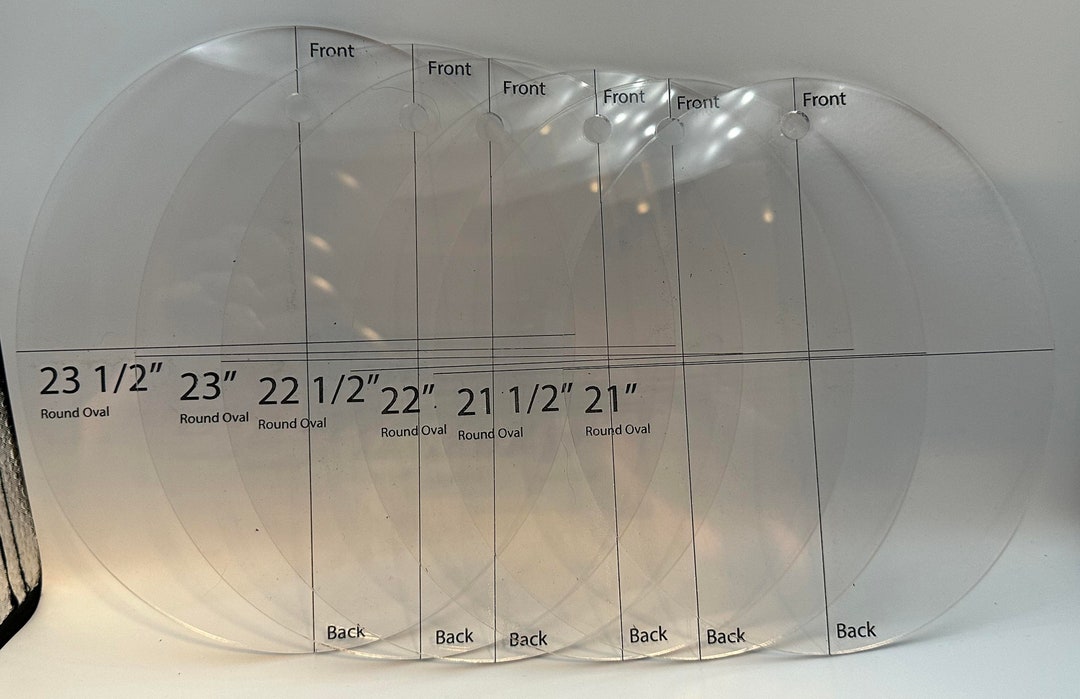 CM Millinery Round Head Oval Acrylic Plates Centimeters - Etsy