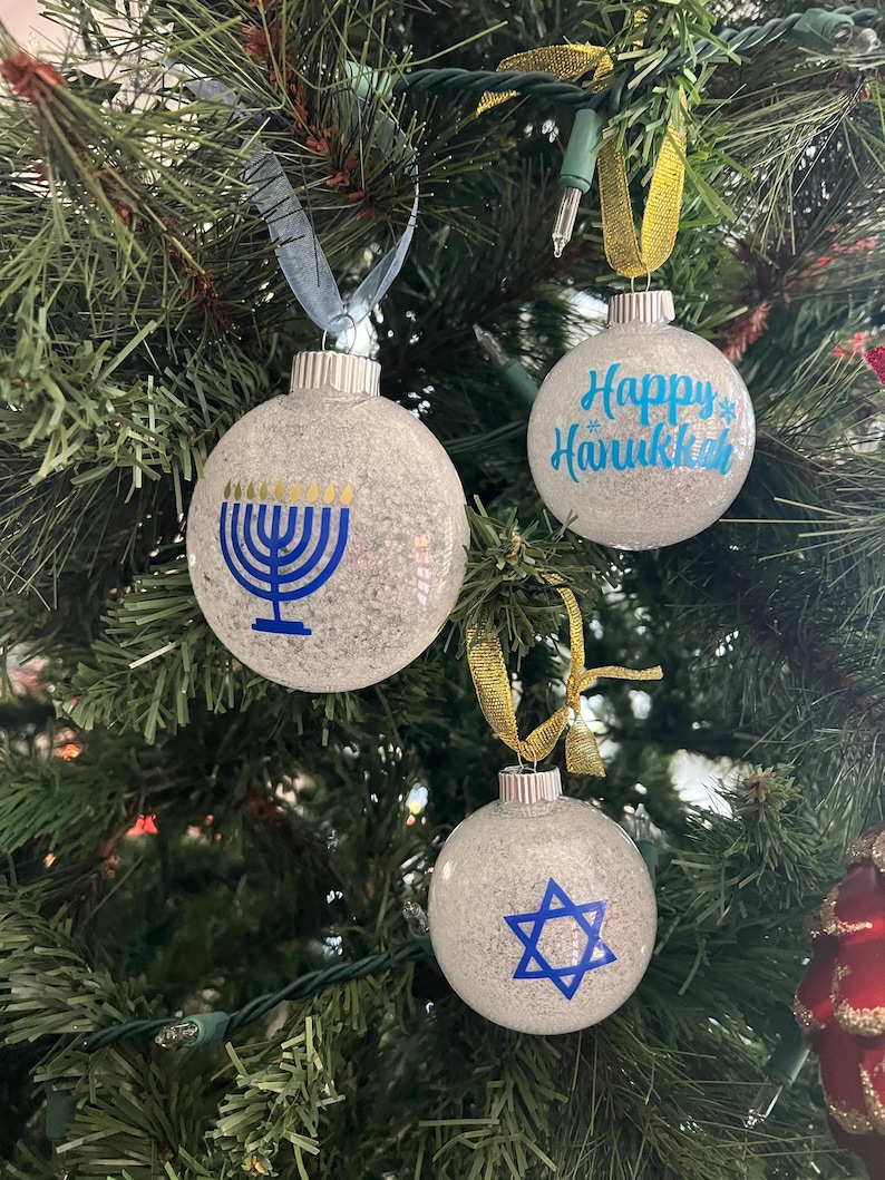 Hanukkah Christmas Tree Ornaments - Etsy