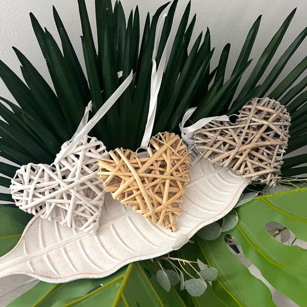 Wicker Heart - Etsy UK
