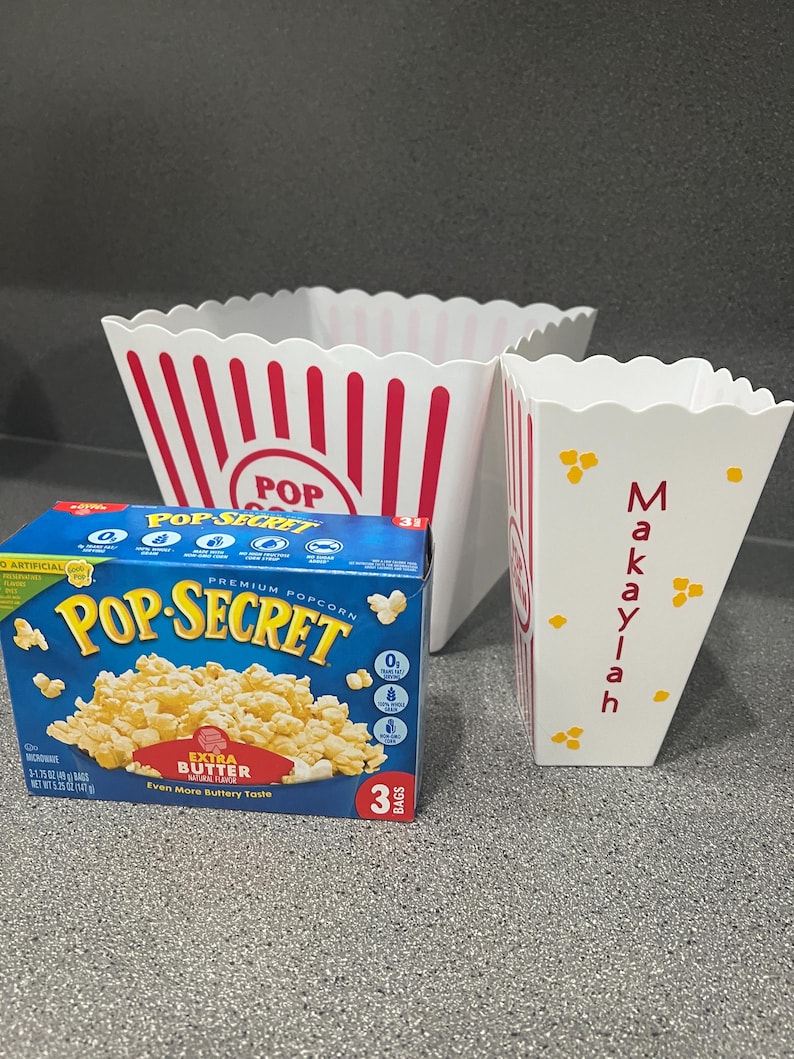 Personalized Popcorn Buckets - Etsy