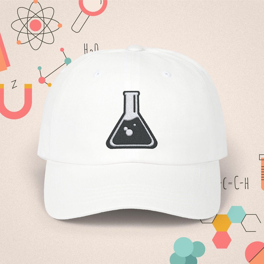 Science Beaker Dad Hat, Classic Hat for Science Enthusiasts, Chemistry ...