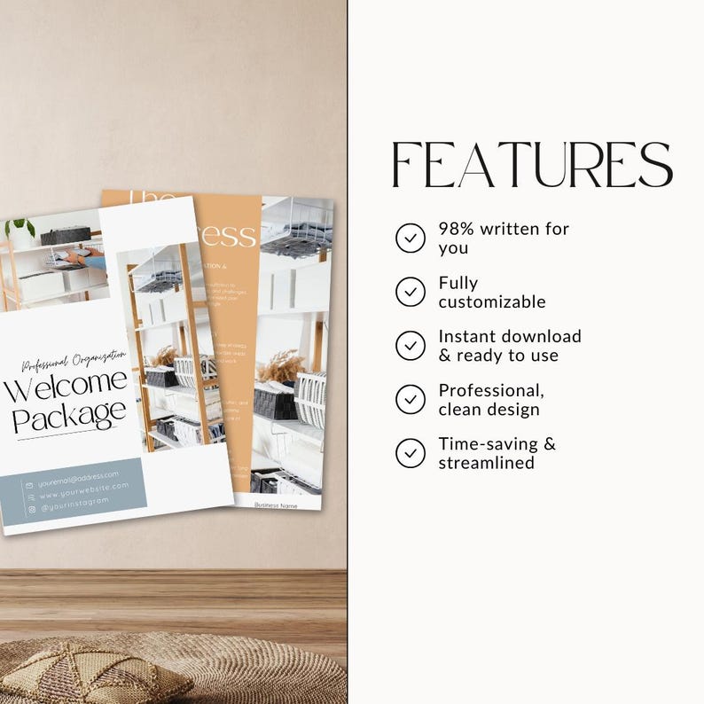 Professional Organizer Client Welcome Package - Etsy