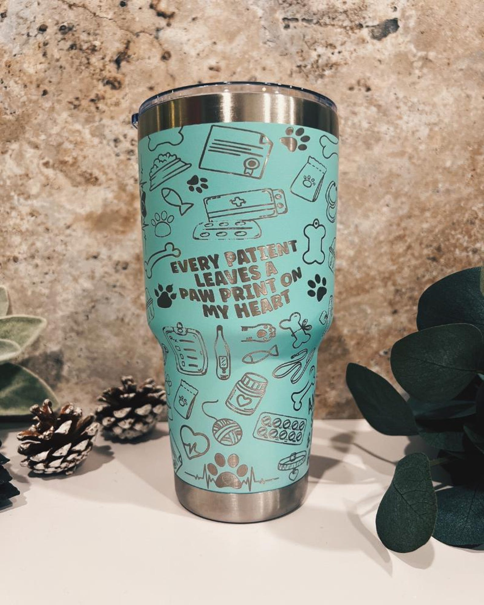 Vet Tech Tumbler - 30oz Laser Engraved Stainless Steel Cup | Custom ...