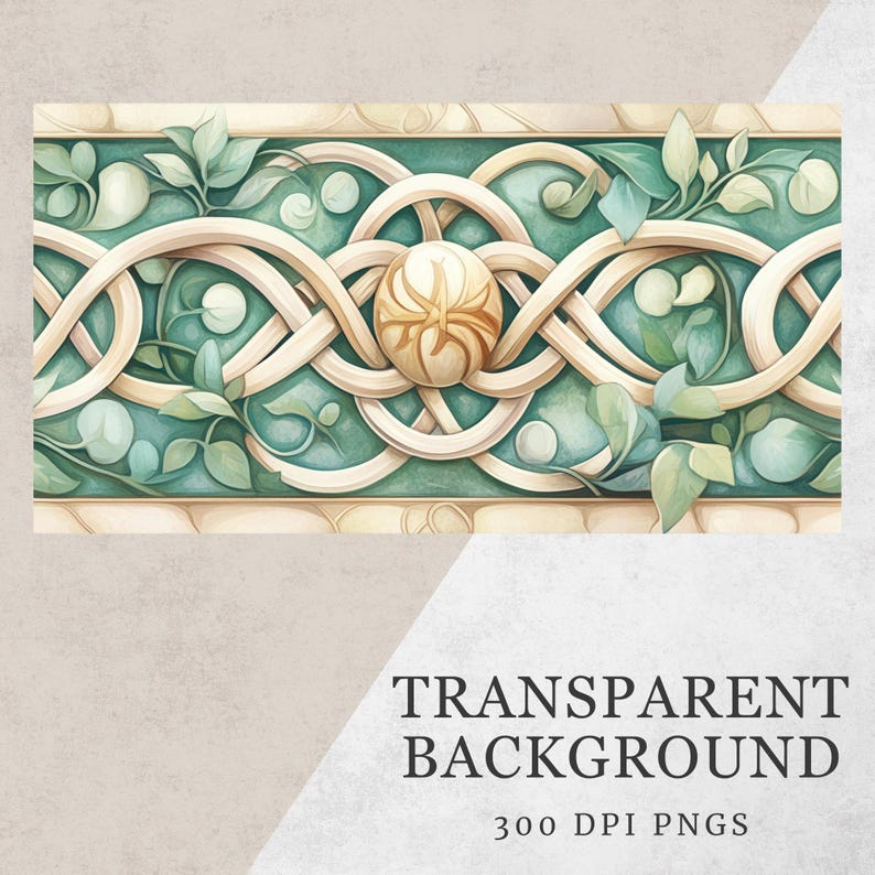 Celtic Knots Borders & Irish Round Art Clipart for St. Patrick's Day ...