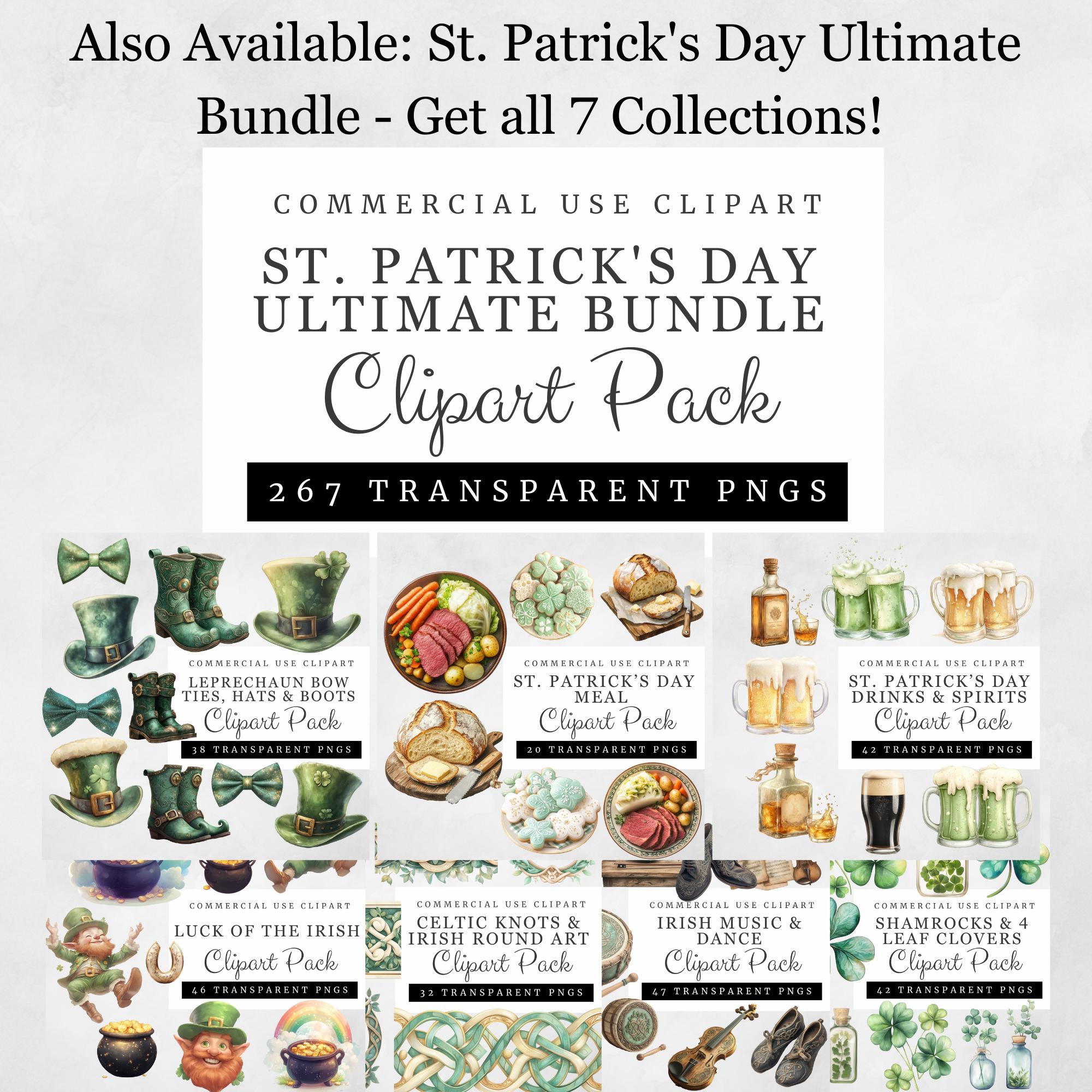 Celtic Knots Borders & Irish Round Art Clipart for St. Patrick's Day ...