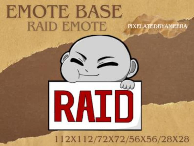 Emote Base - Raid || Emote Template for Twitch/discord/youtube - Etsy