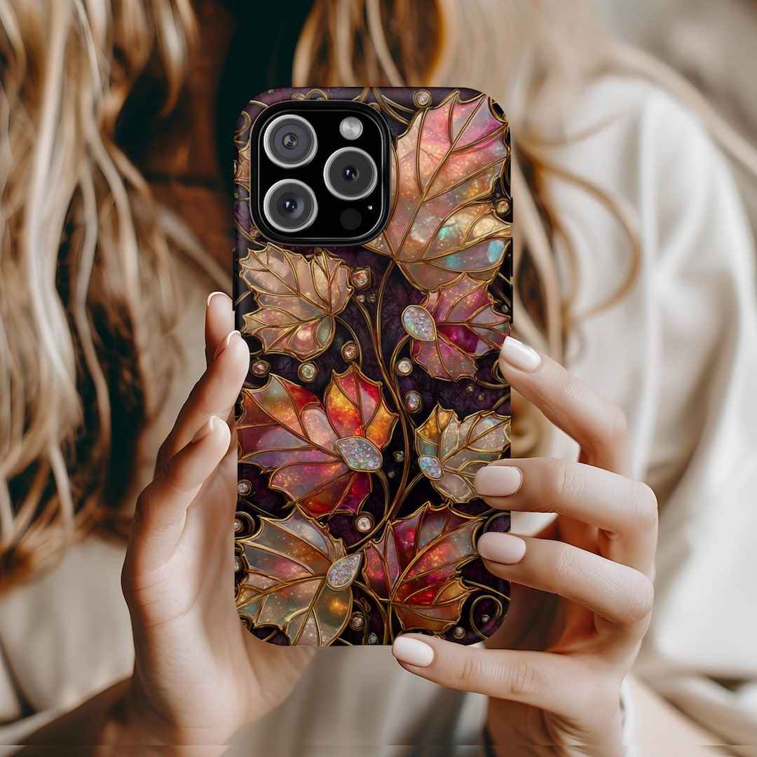 Fall Leaves Phone Case Fall Reflect Phone Cover Gift for Nature Lovers ...