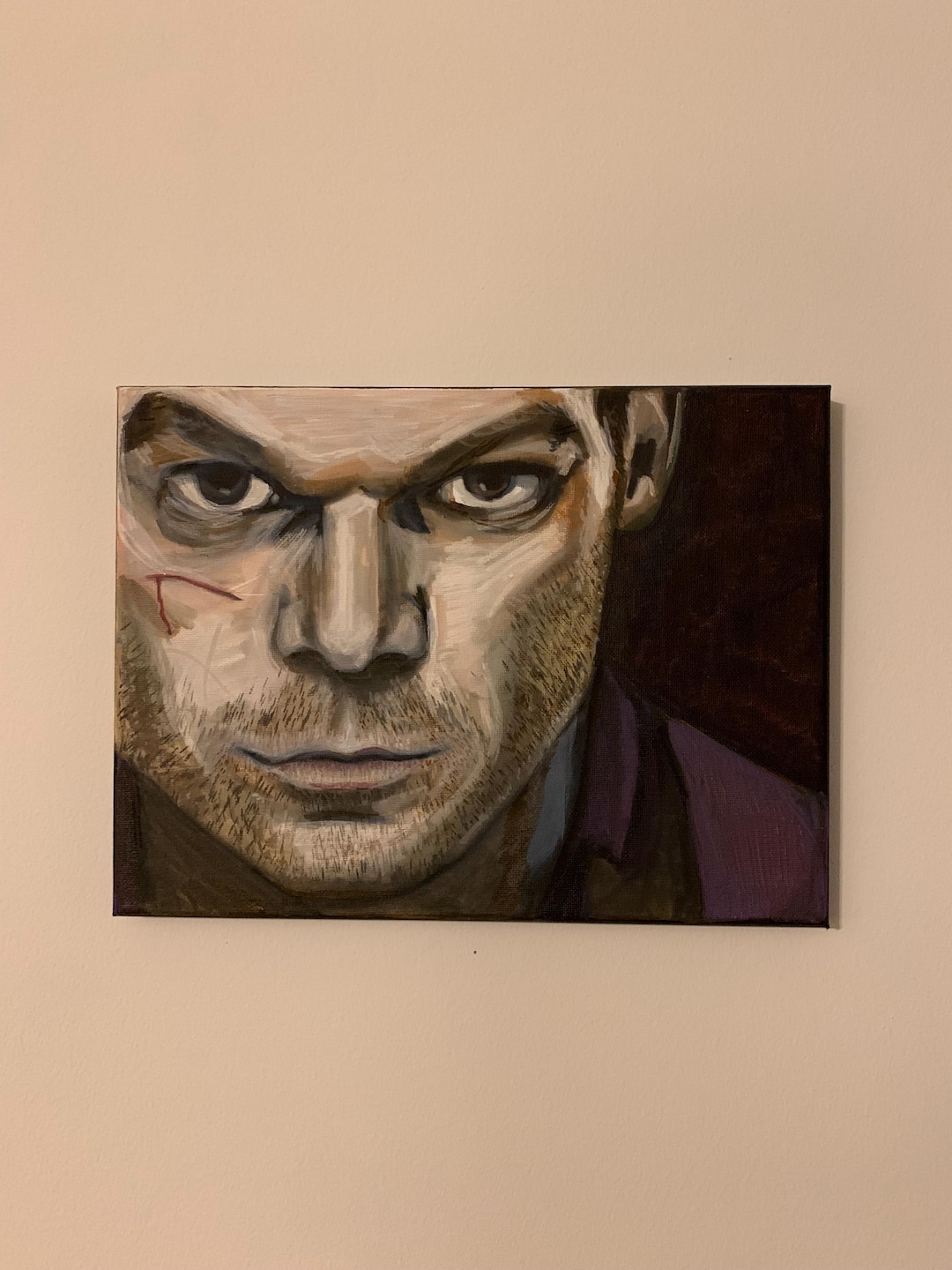 Dexter - “dark Passenger” Dexter Morgan Promo Original Acrylic Painting ...