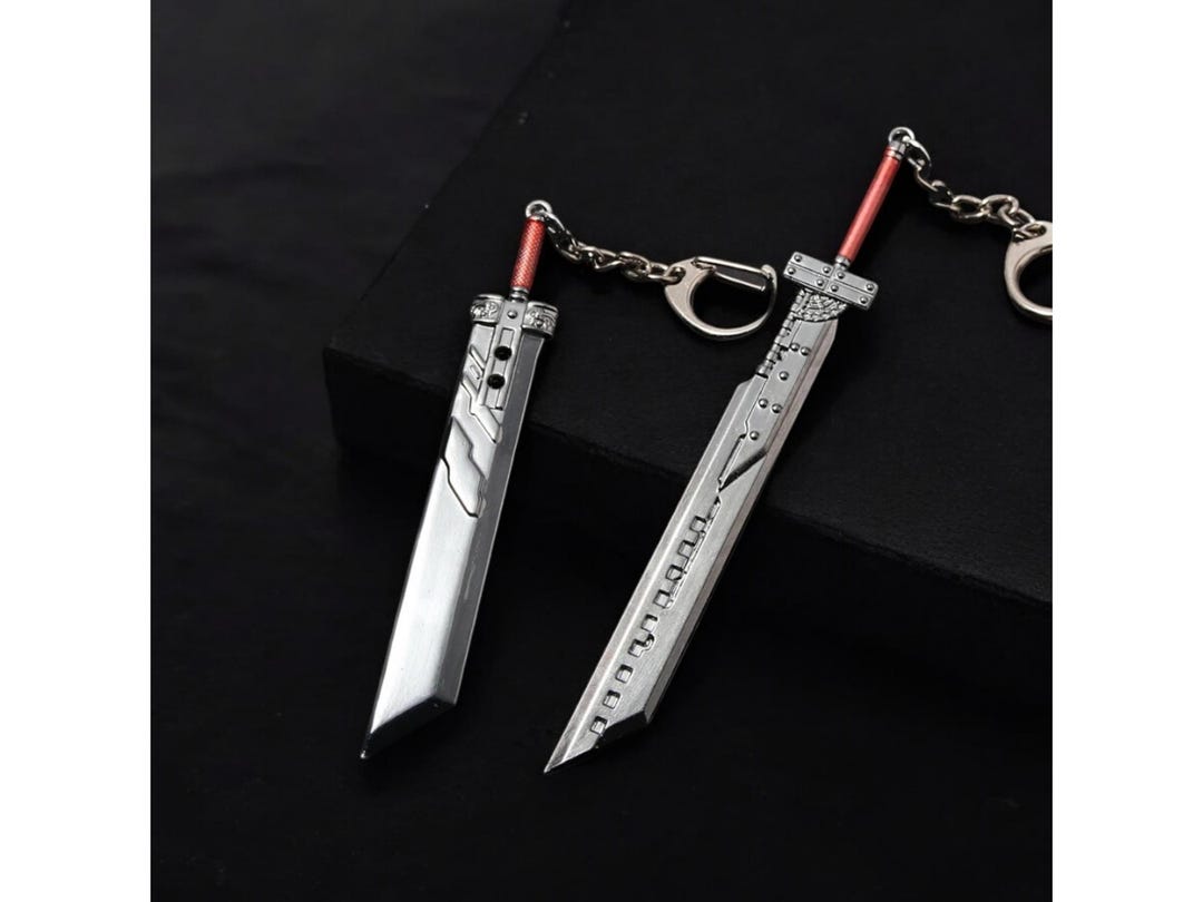 Fantasy Remake Sword Keychain, Iconic Buster Weapon Keyring, Sword Gift ...
