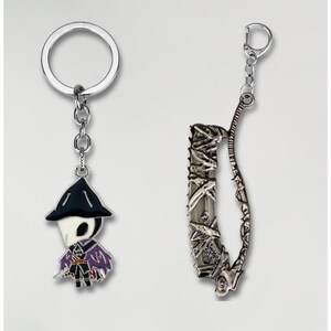 Dark Souls 3 Figure Keychain, Bloodborne Saw Hunter Badge Keyring, Gift ...
