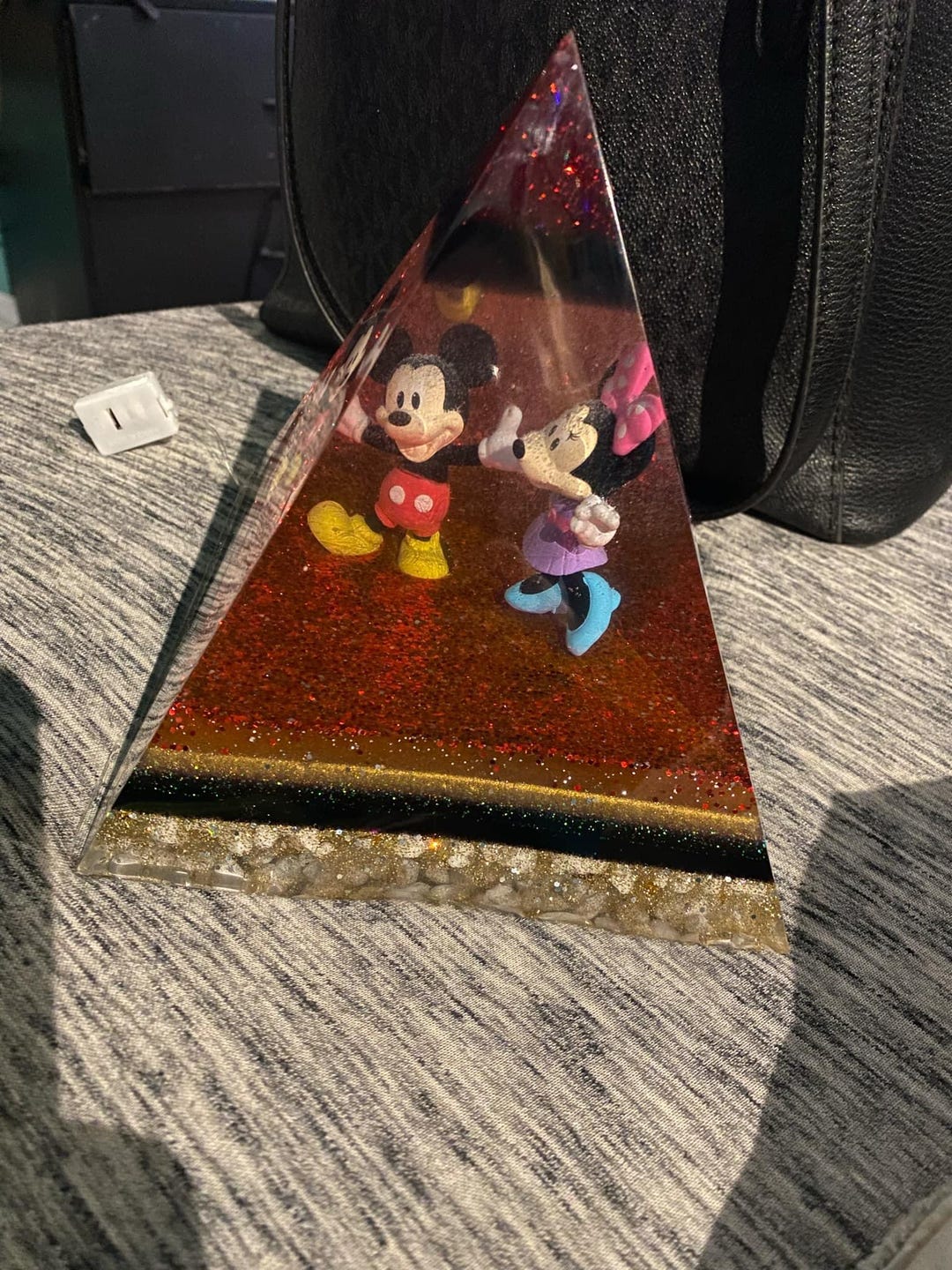 Mickey and Minnie Resin Pyramid - Etsy