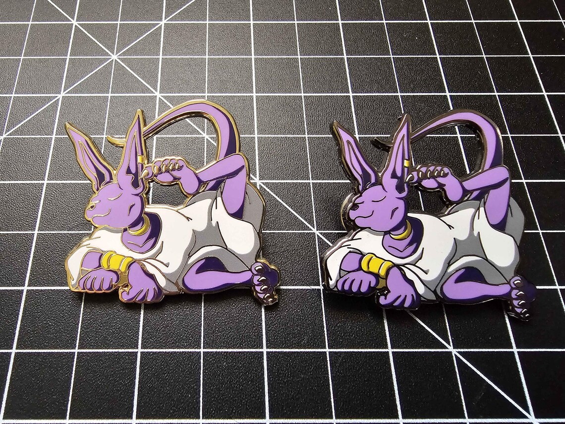 Sleepy Beerus Hard Enamel Pin - Etsy