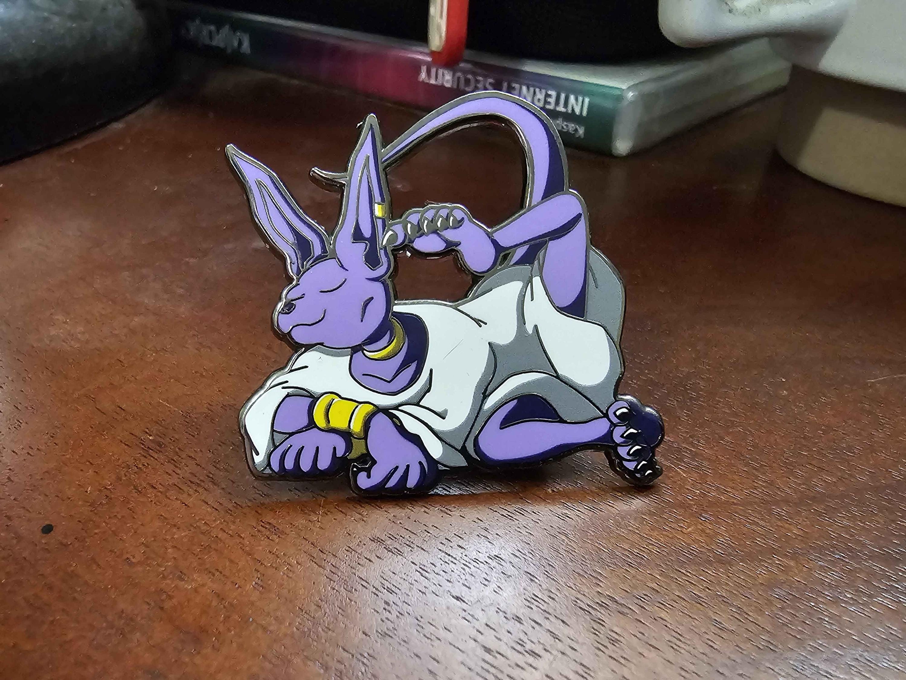 Sleepy Beerus Hard Enamel Pin - Etsy