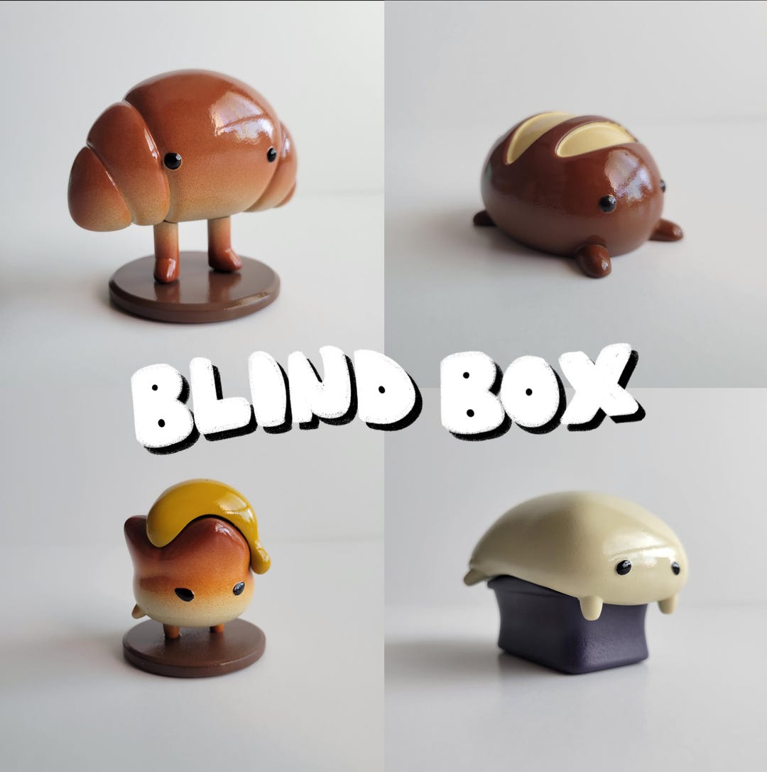 Bread Buddy Blind Box - Resin Print 3D Figures - Etsy