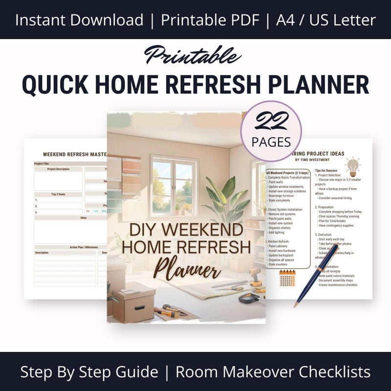 The Home Refresh Planner - Etsy