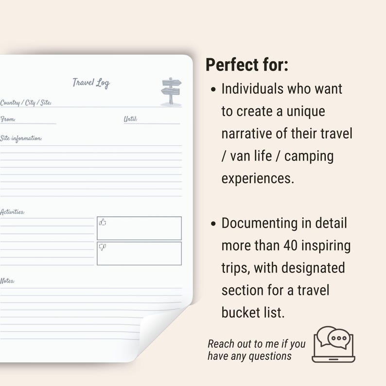 Travel Journal Canva Editable Template, Amazon KDP Low Content Interior ...