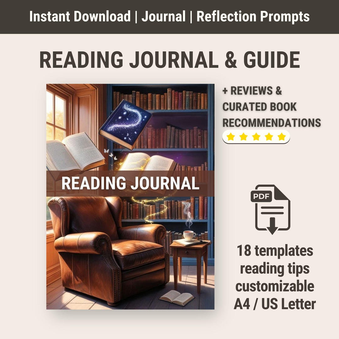 Guided Reading Journal Printable Templates, Readers Logbook, Top Reads ...