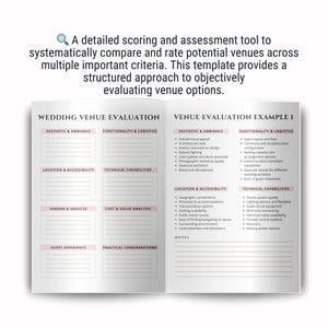 Wedding Venue Selection Step by Step Printable Guide, Celebration ...