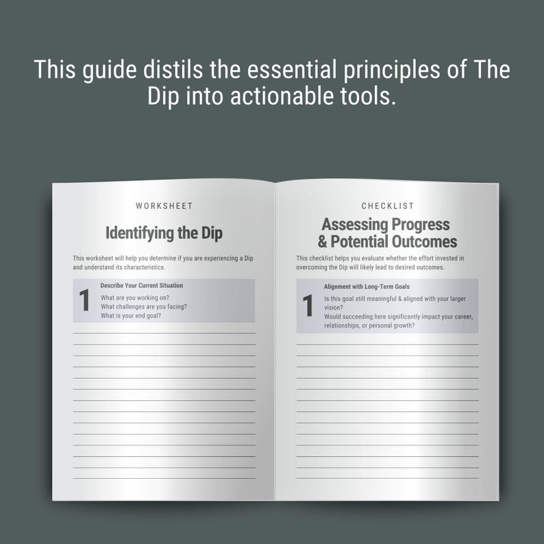 Step by Step Perseverance Guide, Strategy Plan, Make Decision Workbook ...