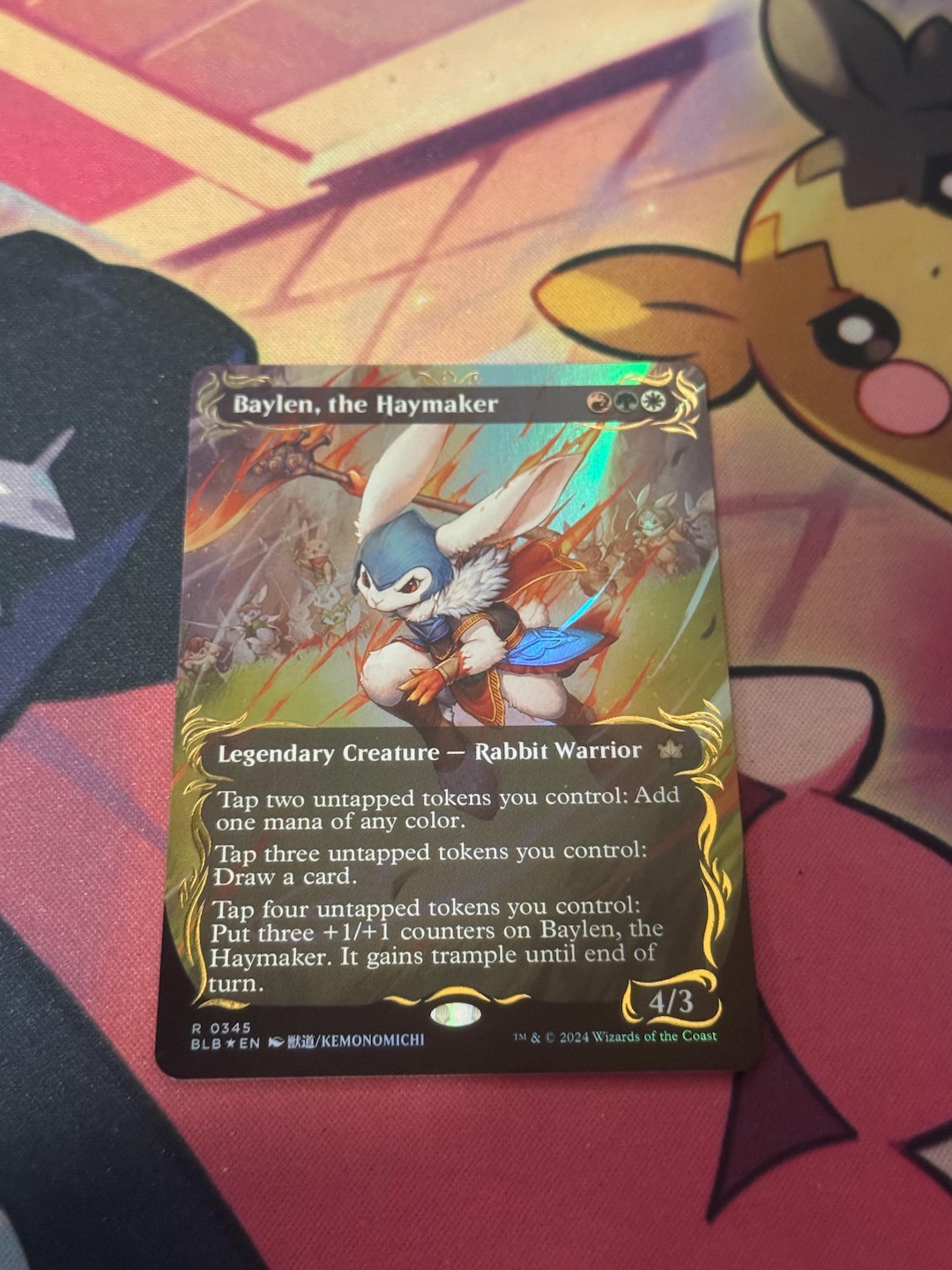 Magic the Gathering: Baylen, the Haymaker 0345 BORDERLESS Raised Foil ...