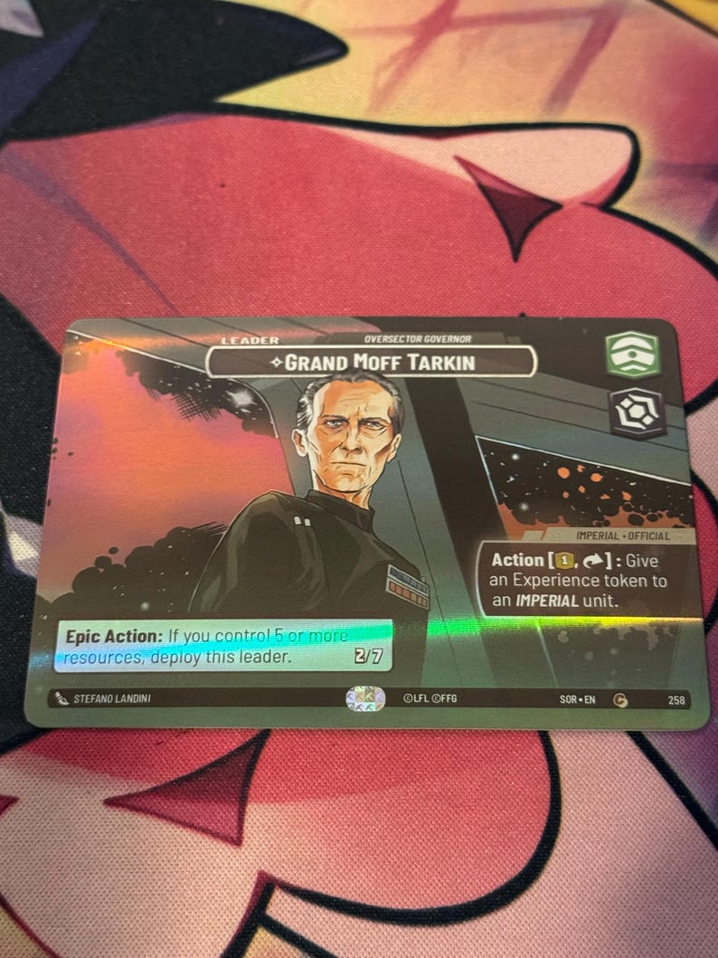 Grand Moff Tarkin Oversector Governor showcase Spark of Rebellion SOR ...