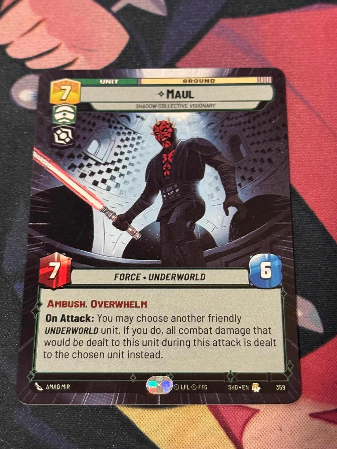 Star Wars Unlimited: Maul Shadow Collective Visionary hyperspace SHD NM ...