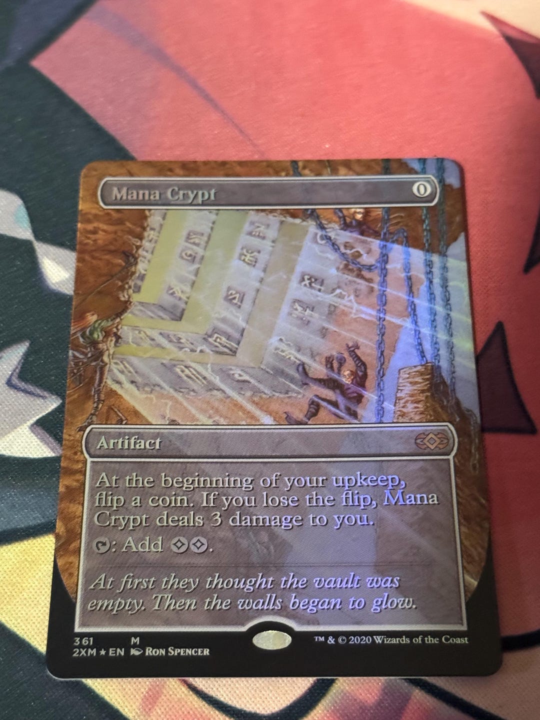Magic the Gathering: Mana Crypt (361) Borderless FOIL Double Masters NM ...